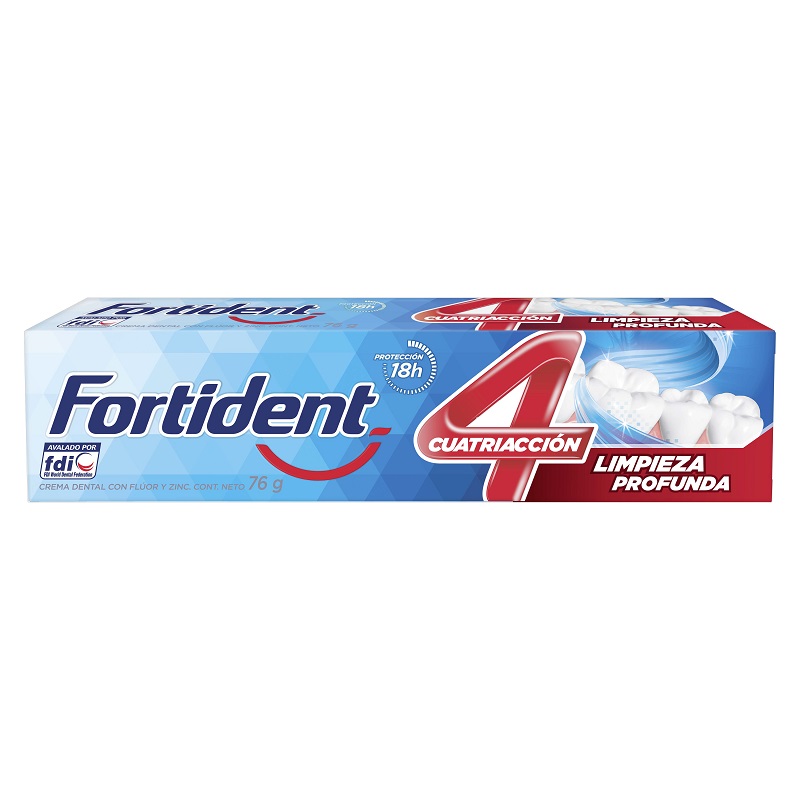 Crema dental fortident x76g limpieza profunda surtifamiliar.com